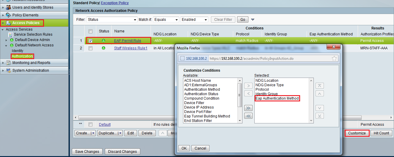 PEAP & EAP-FAST with ACS 5.2 | mrn-cciew