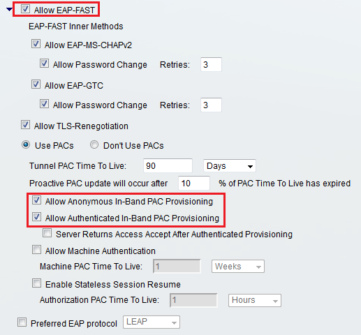 PEAP & EAP-FAST with ACS 5.2 | mrn-cciew