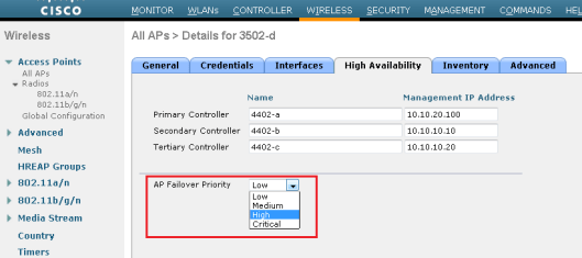 AP Failover | mrn-cciew