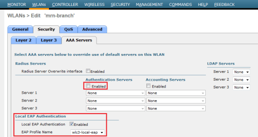 Configuring Local EAP on WLC | mrn-cciew