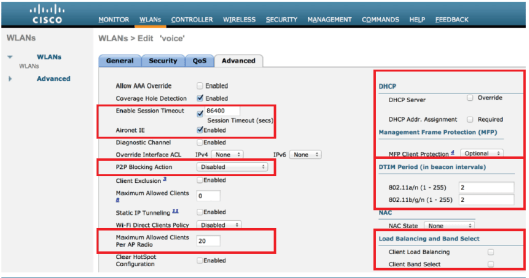 WLC Config for VoWLAN | mrn-cciew