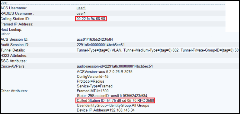 Called & Calling Station ID | mrn-cciew