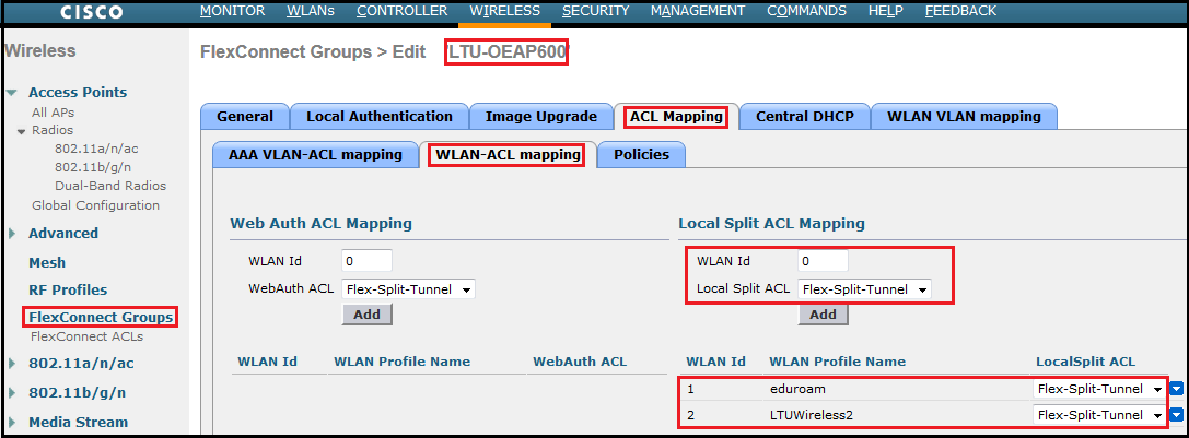 Flexconnect 6. CISCO VWLC Configure FlexConnect(Local Mode Is Not