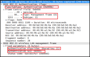 802.11 Mgmt : Authentication Frame | mrn-cciew