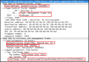 802.11 Mgmt : Authentication Frame | mrn-cciew