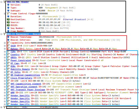 802.11 Mgmt : Beacon Frame | mrn-cciew