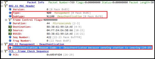 802.11 Mgmt : Deauth & Disassociation Frames | mrn-cciew