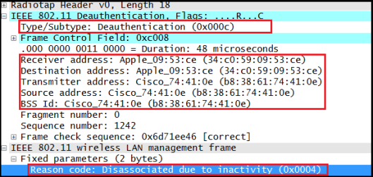 802.11 Mgmt : Deauth & Disassociation Frames | mrn-cciew