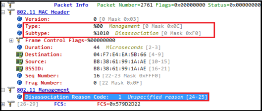 802.11 Mgmt : Deauth & Disassociation Frames | mrn-cciew