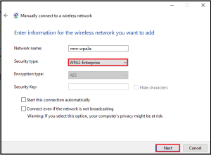 WPA3-Enterprise | mrn-cciew