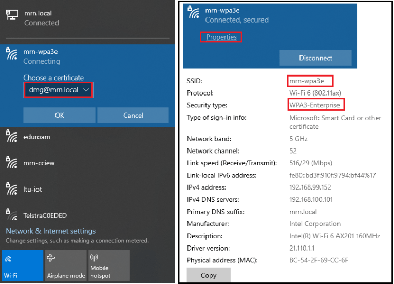 WPA3-Enterprise | mrn-cciew