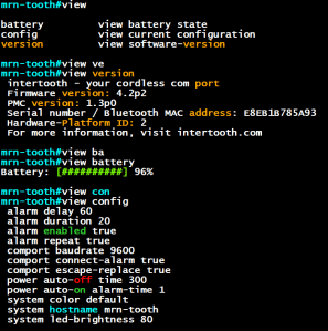 Intertooth – CLI Access via Bluetooth | mrn-cciew