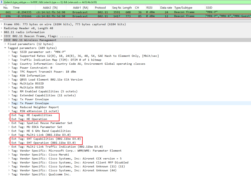 Wi-Fi 7 – Beacon frame | mrn-cciew